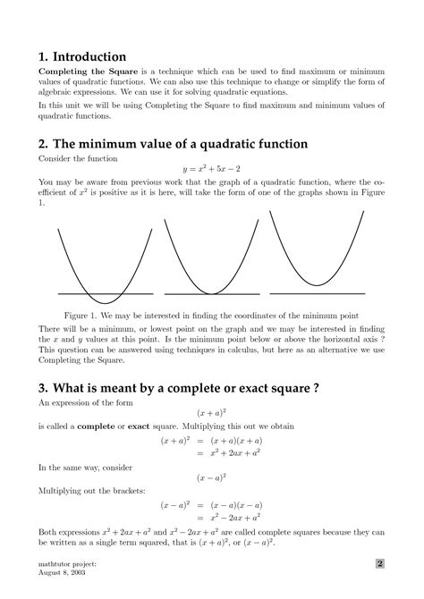 Solution How Quadratic Expressions Can Be Written In An Equivalent Form Using The Technique
