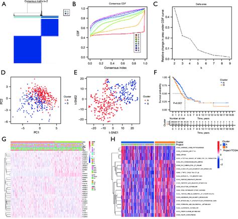 Consensus Clustering Based On Cr Lncrnas Clinical Characteristics And