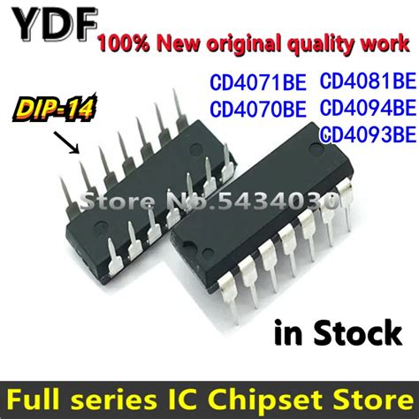 10pcs 100 New Cd4094be Cd4093be Cd4081be Cd4071be Cd4070be Dip14 Cd4094