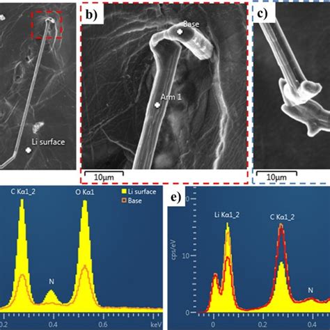 Eds Analysis Of The Needle Dendrite In Fig 3 A Sem Image Of The