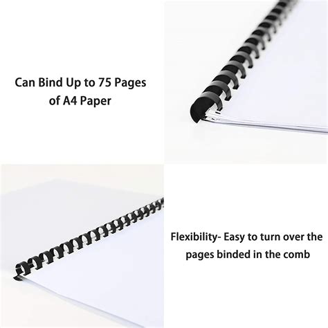 Frosted Clear Pvc Binding Covers And Combs Set 100 Covers And 50 Combs