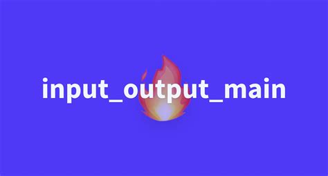 Inputoutputmain A Hugging Face Space By Gradio