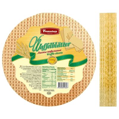 Коржи вафельные Franzeluta 100 гр. עלי וופל ⋆ Русфуд - продукты с доставкой