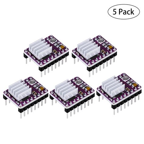 Homemaxs Ueetek 5 Pcs Stepper Motor Driver Module 4 Layer With Mini Heat Sink For 3d Printer