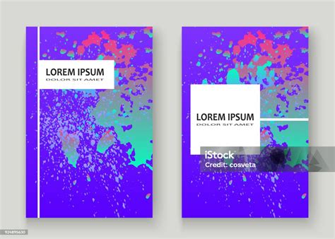 네온 폭발 페인트 홀로그램 튀기지 예술 커버 디자인 유체 블루 그라데이션 먼지 스플래시 질감 배경입니다 유행 창조적인 서식 파일 벡터 보고서 카탈로그 책자 플라이어 제품