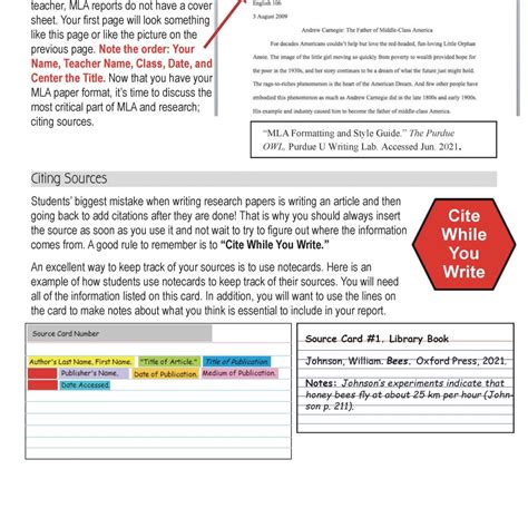 Introduction To MLA Style Free PDF Download Learn Bright