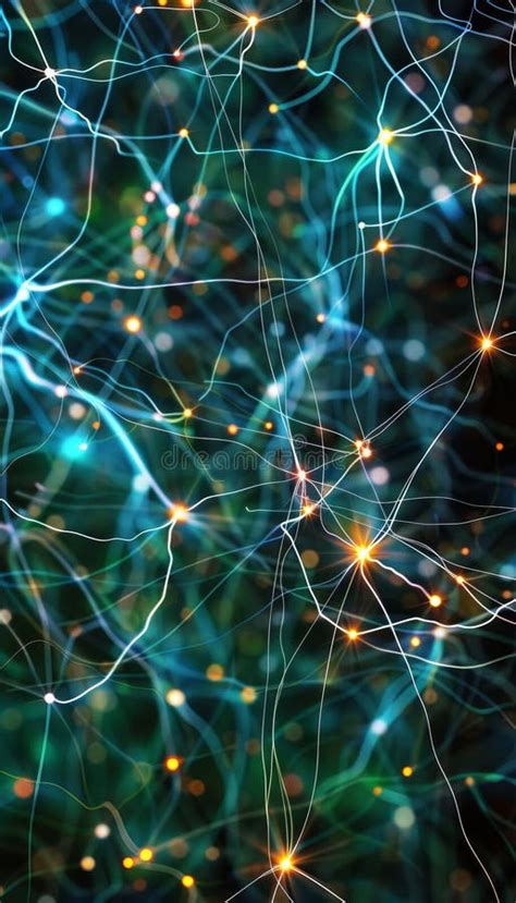 Intricate Abstract Neural Network Illustration Showcasing Advanced Data Flow And Intelligence