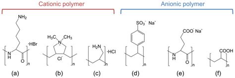 Schematic Representation Of The Cationic Polymers And Anionic Polymers Download Scientific