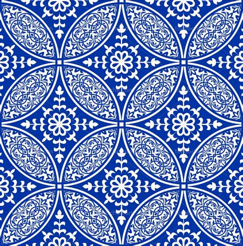 وکتور بک گراند سنتی آبی سفید گرافیک با طعم تربچه