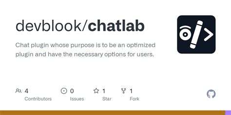 Github Devblook Chatlab Chat Plugin Whose Purpose Is To Be An Optimized Plugin And Have The