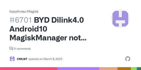 BYD Dilink4 0 Android10 MagiskManager Not Detecting Magisk Issue 6701 Topjohnwu Magisk GitHub