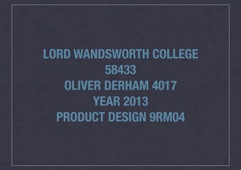 Dt As Level Coursework Pptx