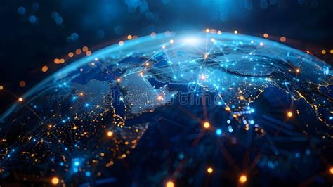 3d Globe Showing Global Connectivity Business Tech Advancements And Satellite Internet