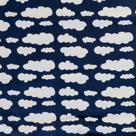 Navy Cloud Bobbins And Buttons Fabric Shop Leicester Sewing Patterns Sewing Classes Sewing