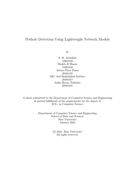Thesis Book T2310065 Pothole Detection Using Lightweight Network Models