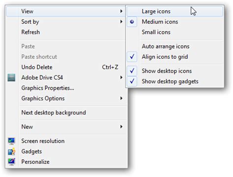 How To Resize Desktop Icons In Windows 7