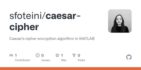 GitHub Sfoteini Caesar Cipher Caesar S Cipher Encryption Algorithm In MATLAB