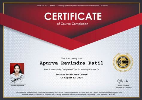 Apurva Patil On Linkedin Excelskills Learningjourney Professionalgrowth Excel