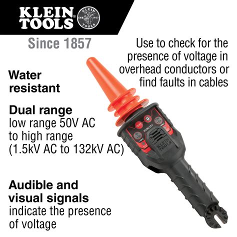 Dual Range High Voltage Tester Hvncvt 1 Klein Tools For