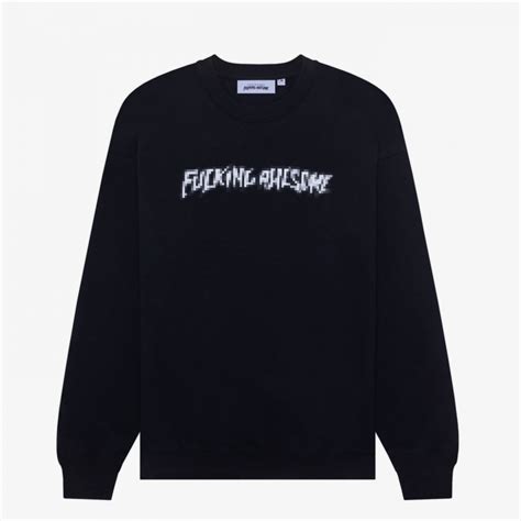 Fucking Awesome Life Stamp Crew Black