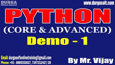 python tutorials demo 1 by mr vijay on 13 03 2023 6am ist