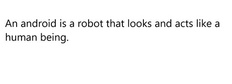 Androids An Intro More On This Later Rxmysteries