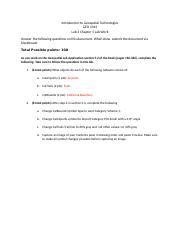 Lab3 Docx Introduction To Geospatial Technologies GEO 3343 Lab 3 Chapter 5 Lab Work Answer The