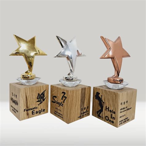 원목골프트로피나무트로피커스텀트로피숫자나무트로피싱글 이글 홀인원트로피