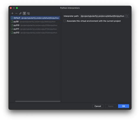 PyCharm Integration Pixi By Prefix Dev
