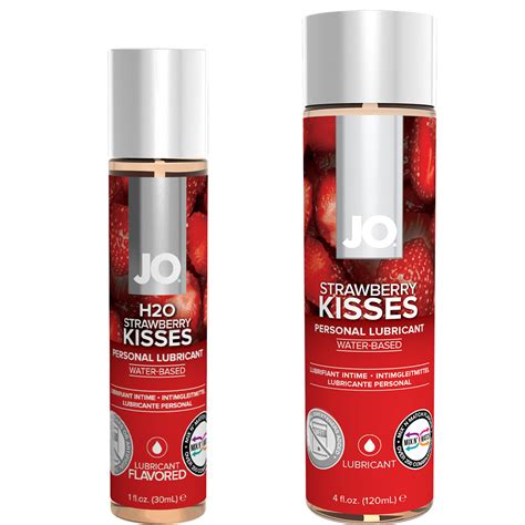 System Jo H2o Flavored Strawberry Kiss Personal Lubricant Oral Sex Lub