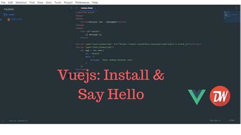 Vuejs Install And Say Hello Daeng Web