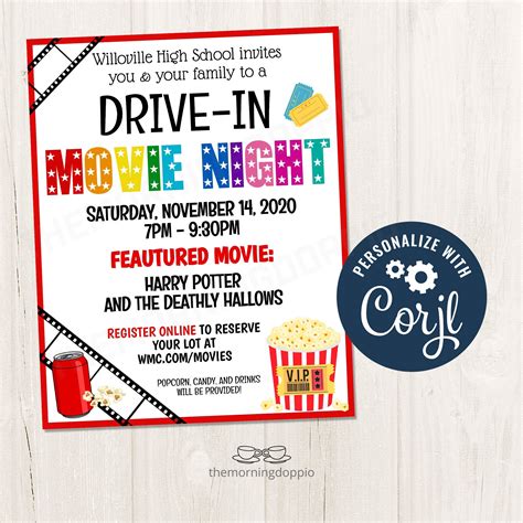 School Movie Night Flyer Template