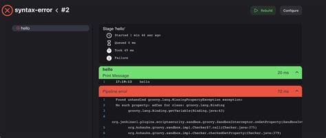 add pipeline exceptions to console view · issue 221 · jenkinsci
