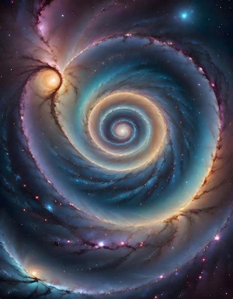 Premium Photo Abstract Universe Swirl Generative Ai