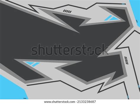 Abstract Futuristic Background Sharp Zigzag Pattern Stock Vector Royalty Free 2133238687