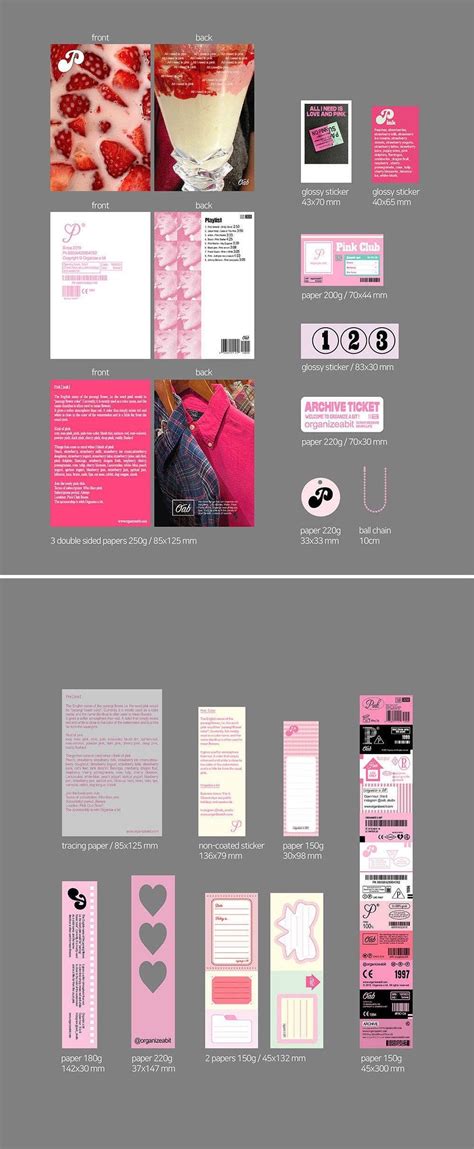 Pink And Grey Brochure Design