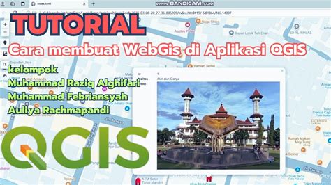 Tutorial Cara Membuat Webgis Di Aplikasi Qgis Youtube