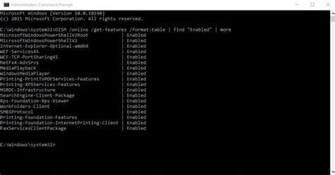 How To Enable Disable Windows Features Via Command Prompt