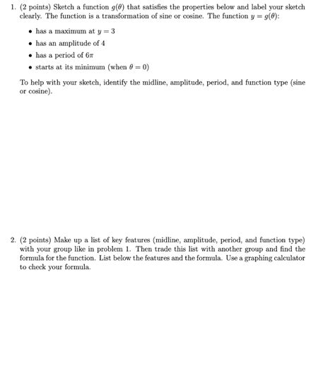 Solved points Sketch a function g θ that satisfies Chegg com