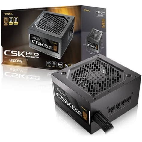 Antec Csk Pro 850w 80 Plus Bronze Atx 31 Pcie 51 Semi Modular Desktop