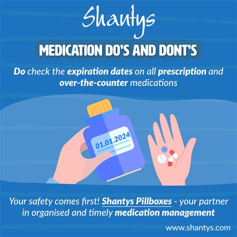 Medication Dos And Donts Do Check The Expiration Dates On All
