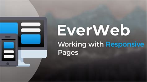 Working With Responsive Pages In Everweb Website Building For Mac Os X Everweb Website Builder