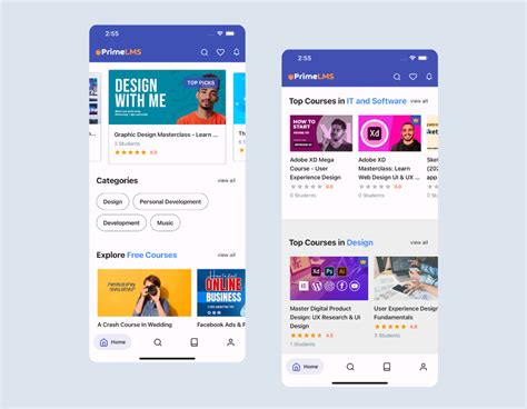 Prime LMS Online Course Learning Flutter Mobile App By Mrblab CodeCanyon