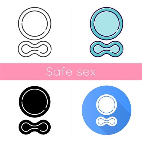 Contraceptive Ring Icon Female Preservative Option Vaginal Product