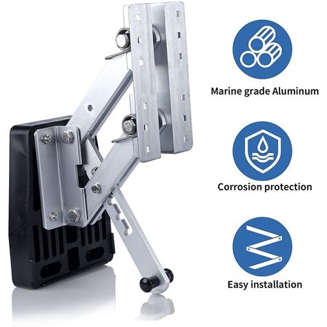 Marine Motor Mount Heavy Duty Aluminium Auxiliary Outboard Support Boat