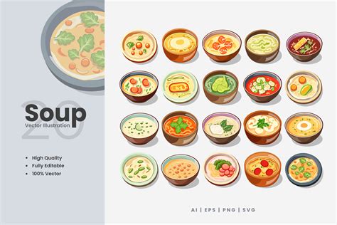 Soup Vector Illustration Graphic By Upnowgraphic · Creative Fabrica
