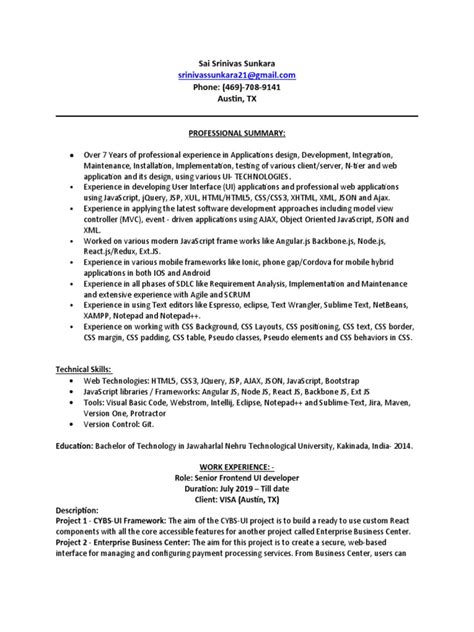 sai srinivas sunkara phone 469 708 9141 austin tx pdf angular js web application