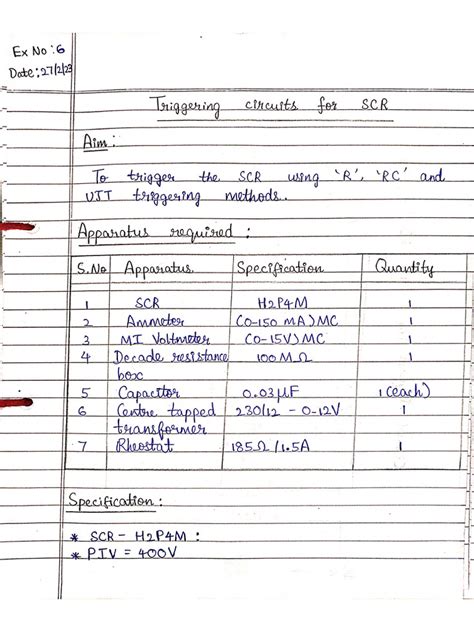 Triggering Of Scr Lab Exp Pdf