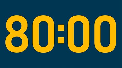 80 Minute Timer 🔔 Gentle Alarm Full Hd Youtube