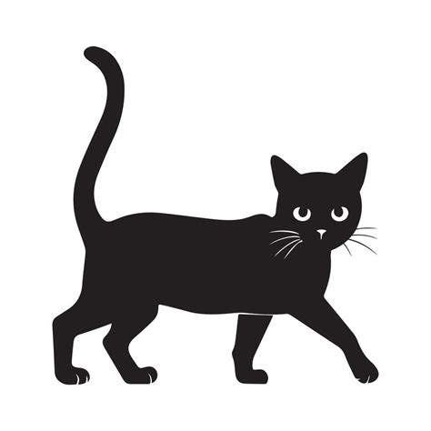 Black Cat Art Silhouette 47468628 Vector Art At Vecteezy